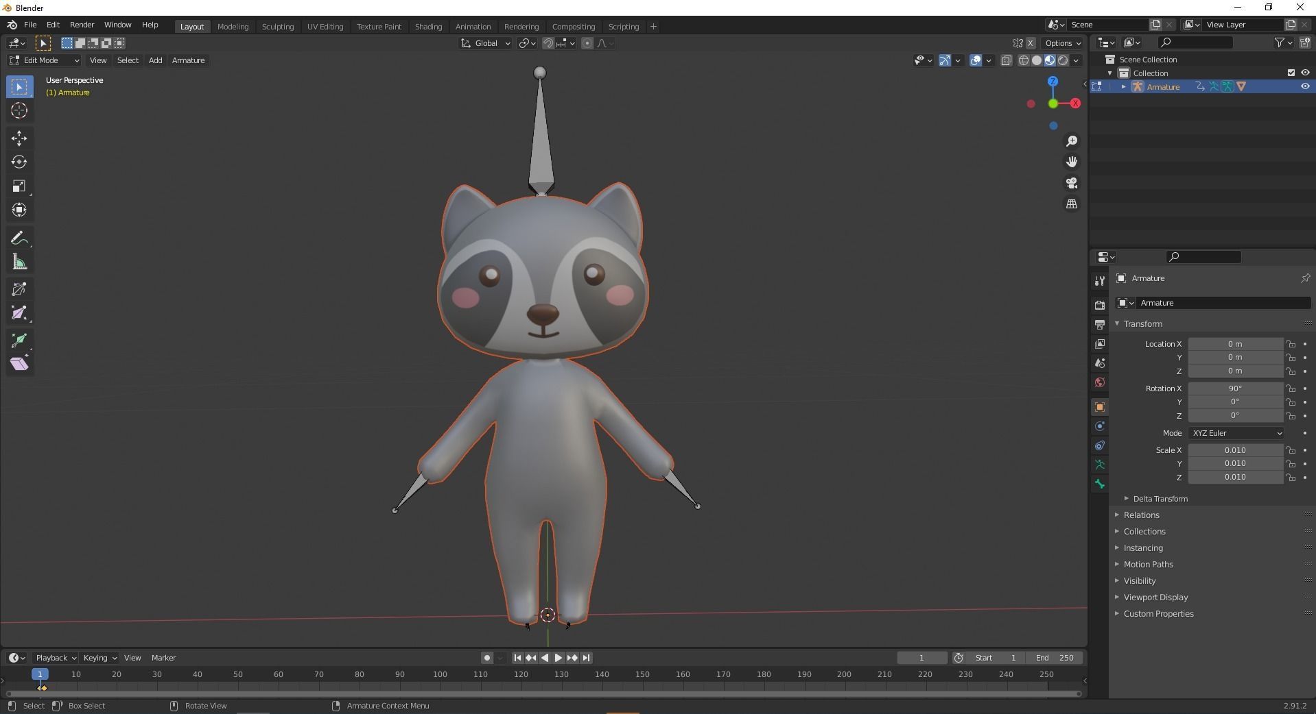 3D model Cartoon Ratel character 3d VR / AR / low-poly | CGTrader