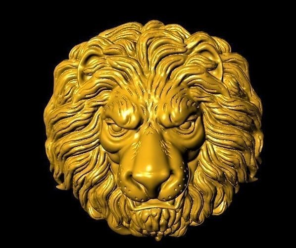 lion face 3D model 3D printable | CGTrader