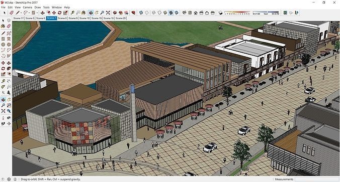 Sketchup Shopping Center W2 3D model | CGTrader