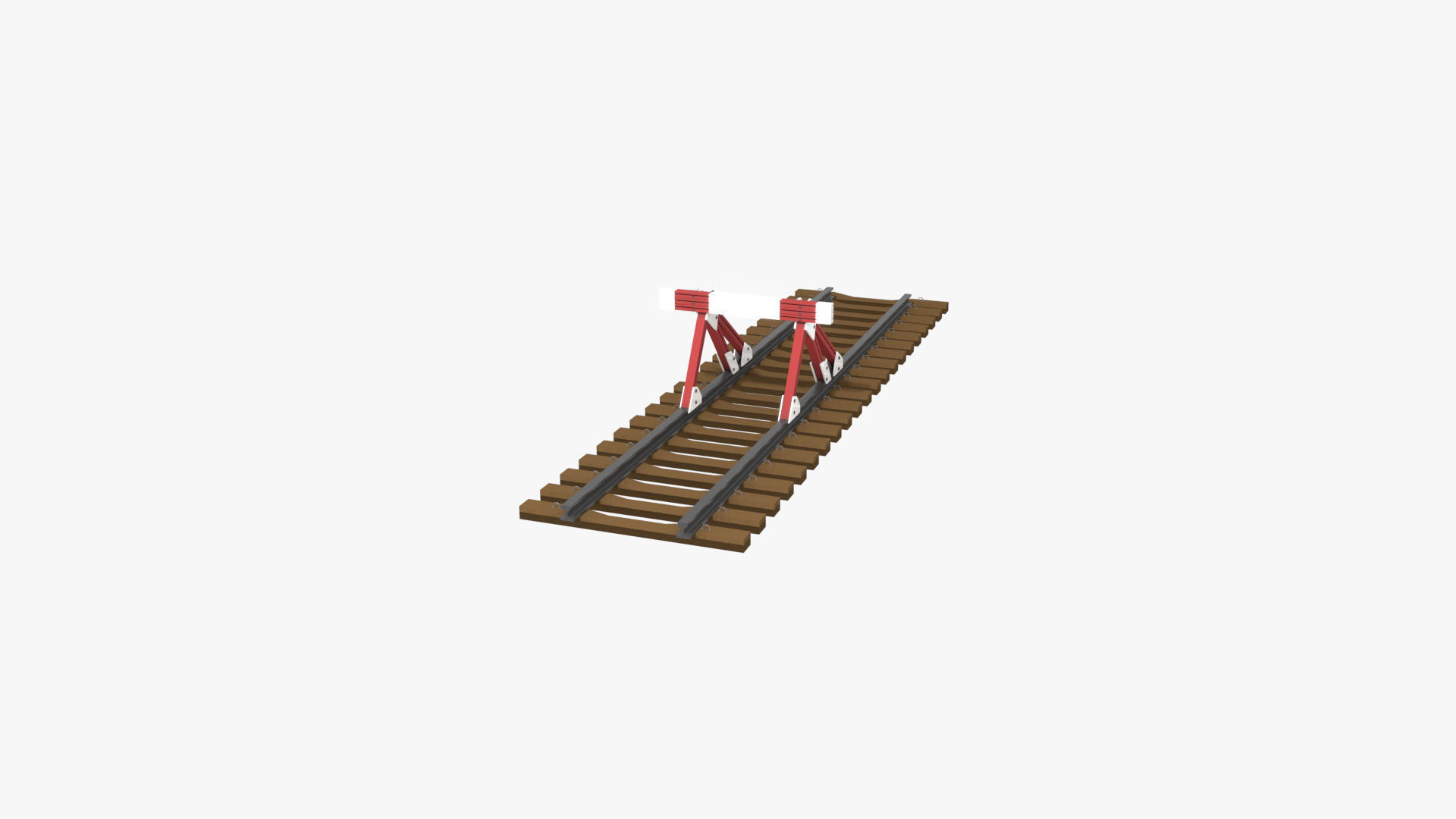 Railway Buffer Stop 3d Model Cgtrader