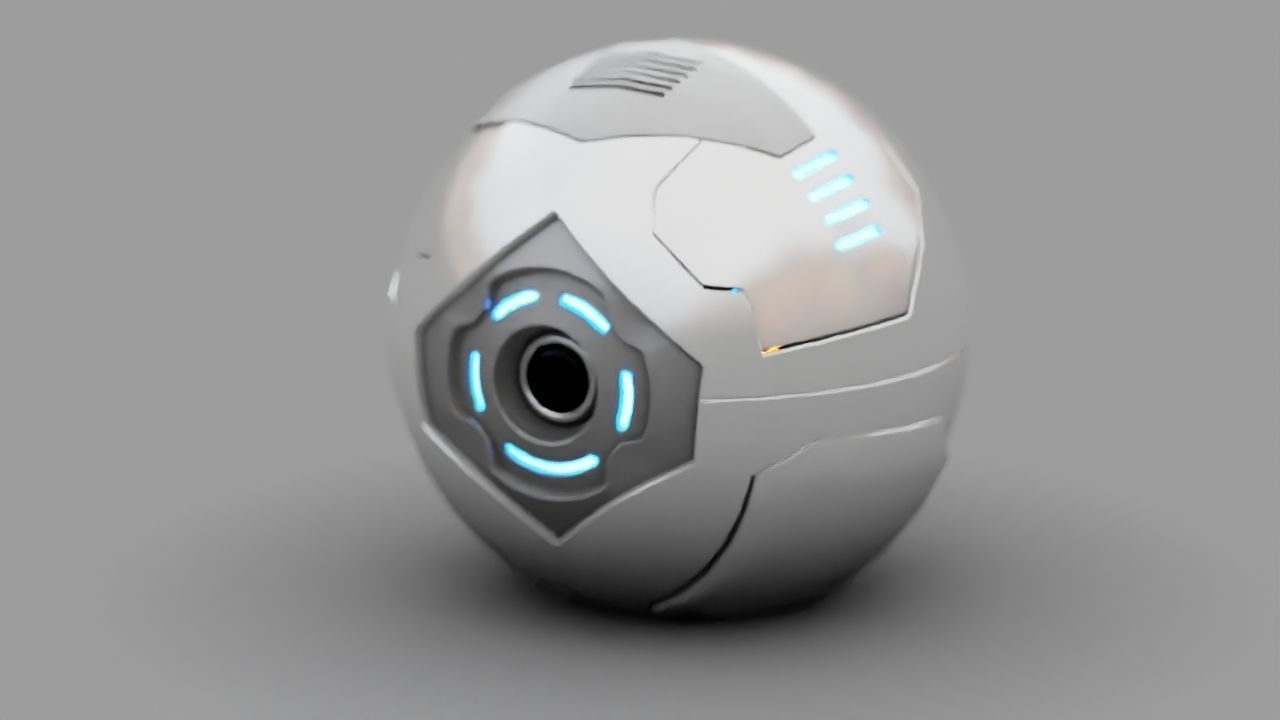 Ball Bot rigged character 3D model rigged | CGTrader