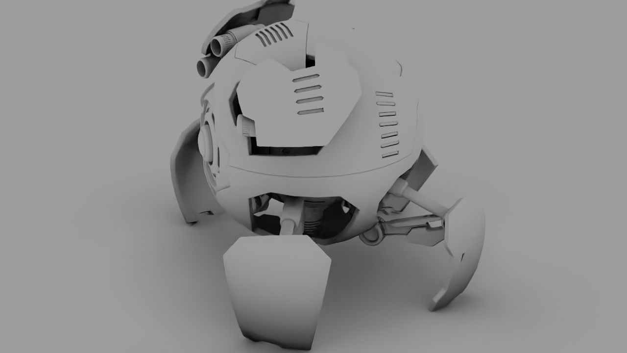 Ball Bot rigged character 3D model rigged | CGTrader