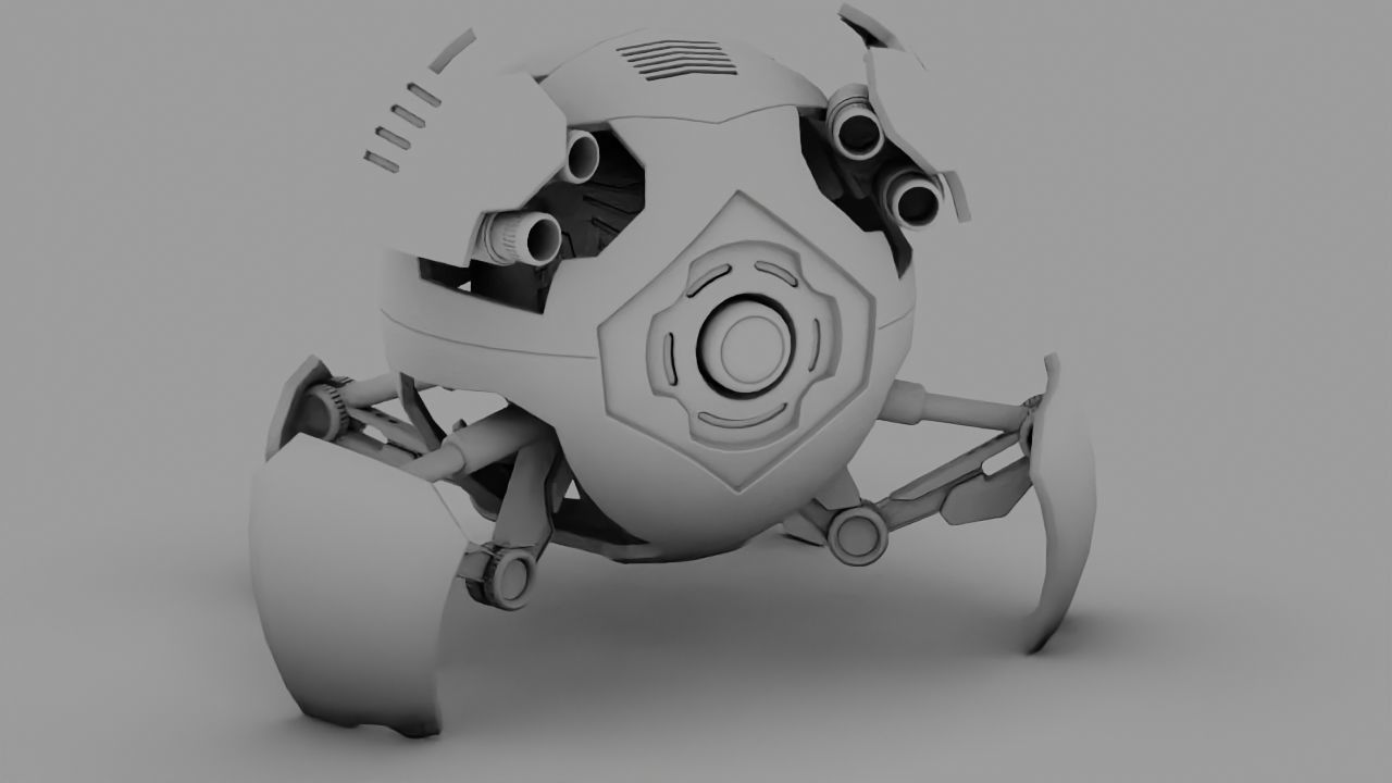 Ball Bot rigged character 3D model rigged | CGTrader