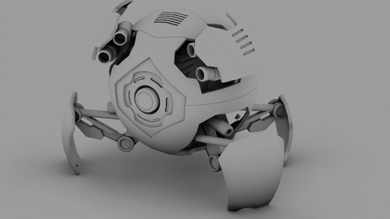 Ball Bot rigged character 3D model rigged | CGTrader