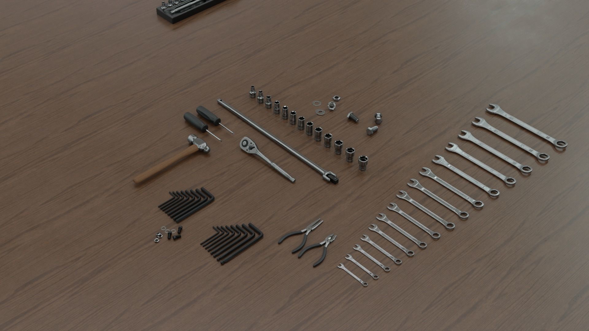 Tool set 3D model | CGTrader