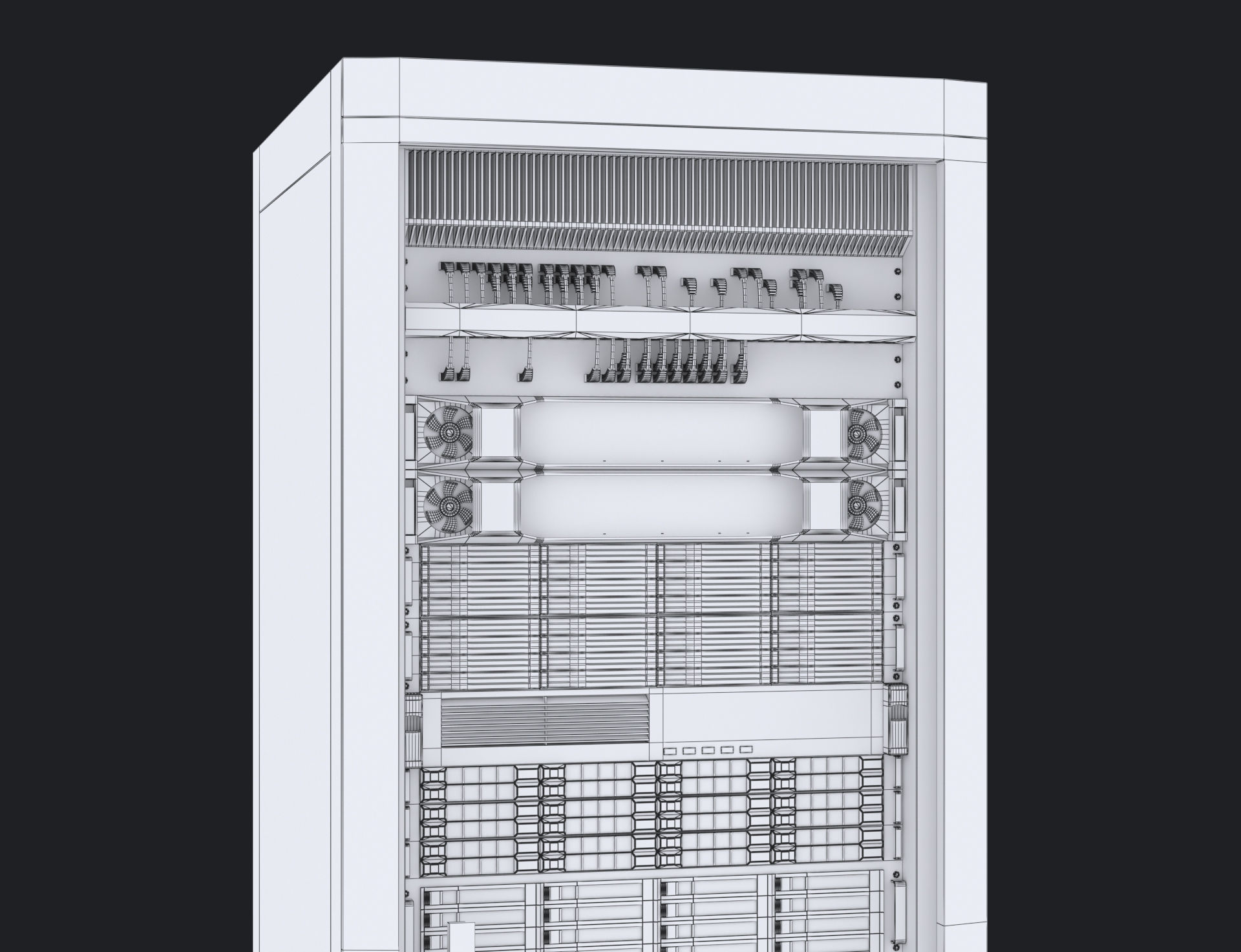 3D model Modular Server Rack VR / AR / low-poly | CGTrader