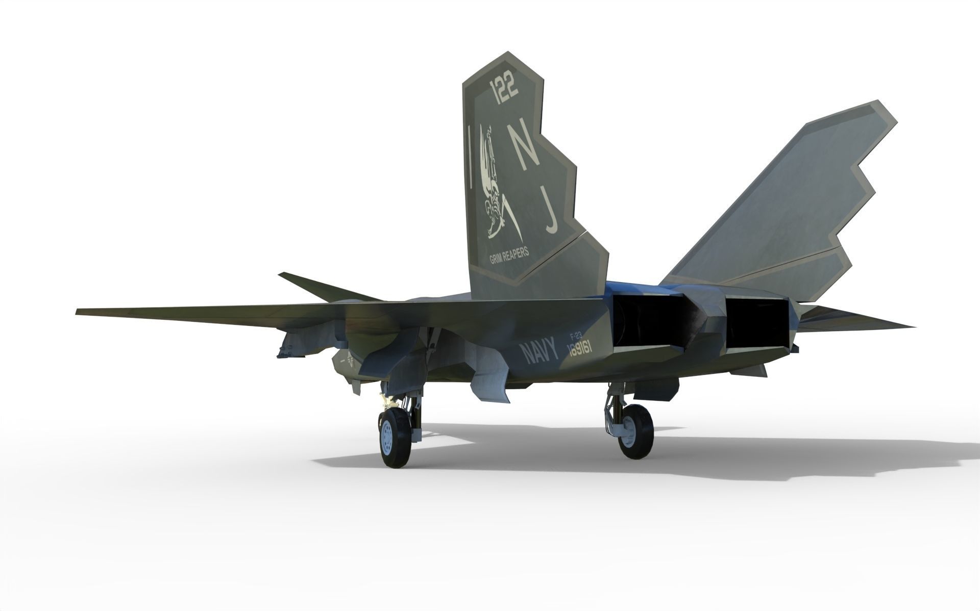 YF-23 naval NATF-23 3D model | CGTrader