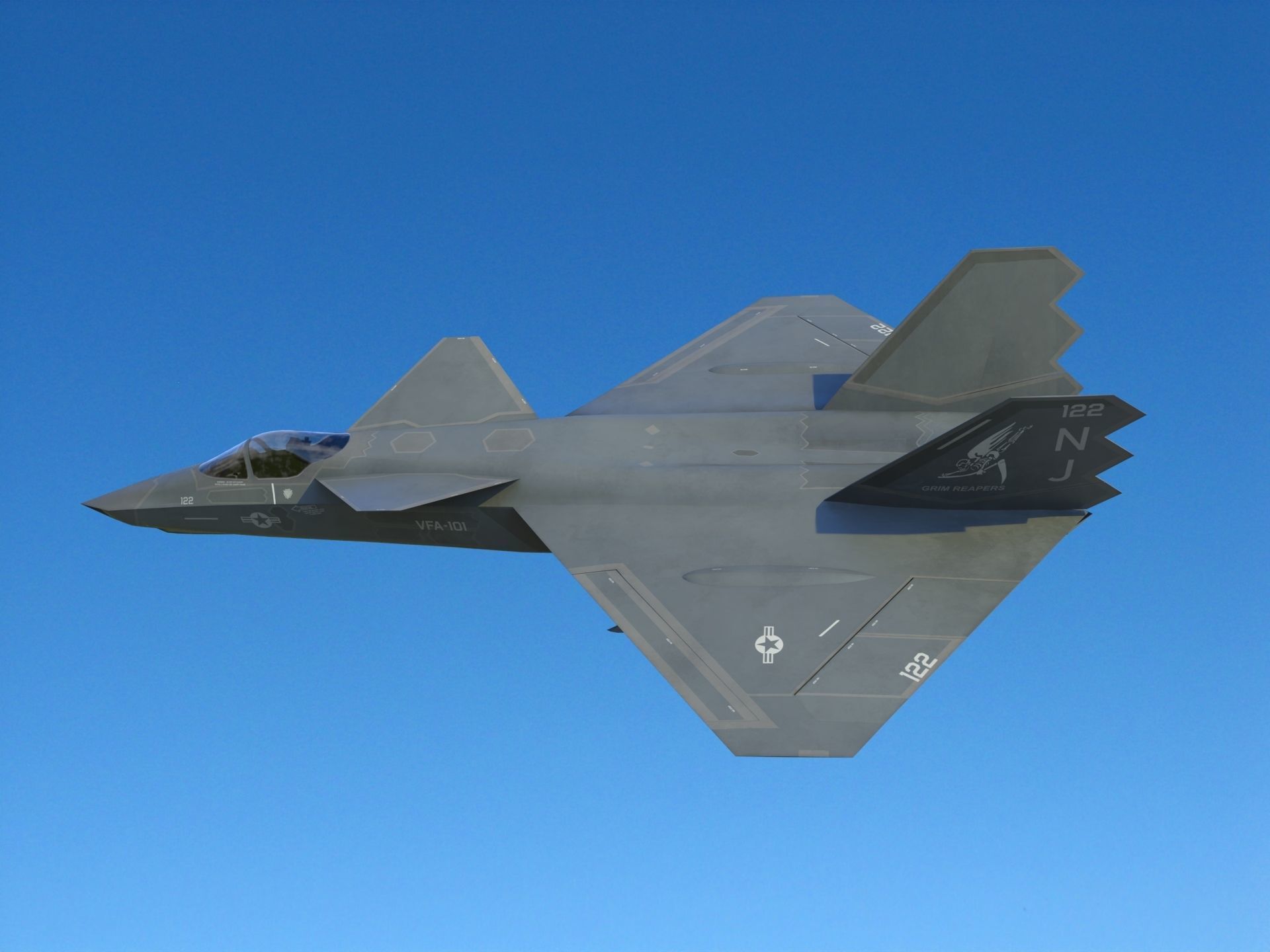 YF-23 naval NATF-23 3D model | CGTrader