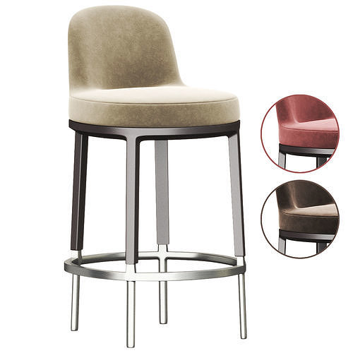 CARATOS High stool By Maxalto 3D model | CGTrader