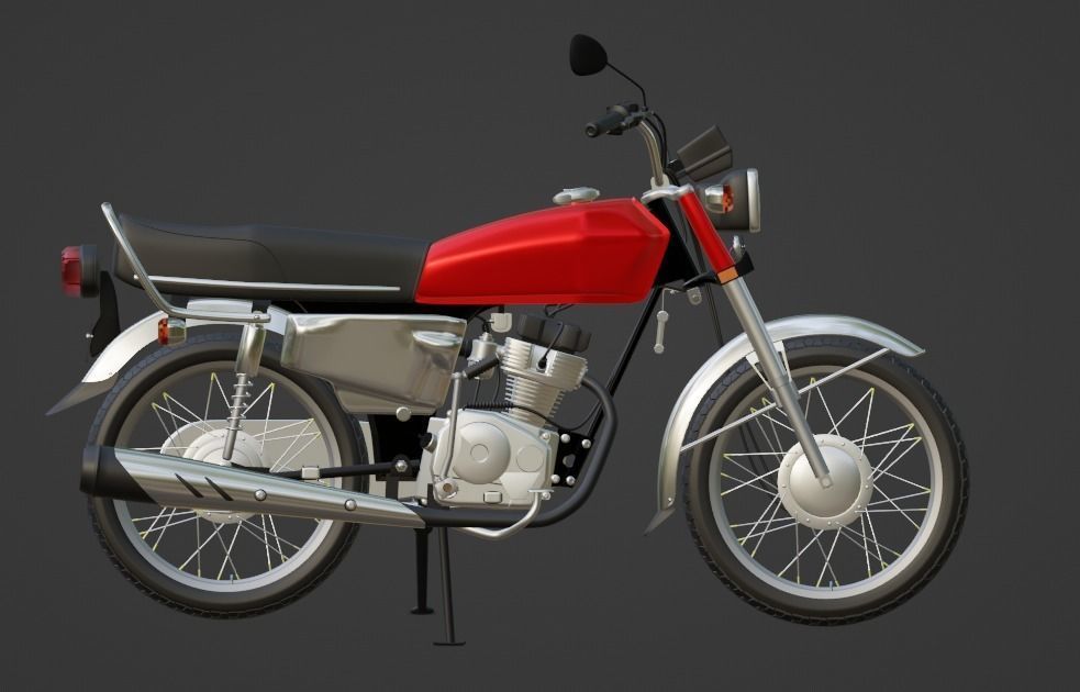 CG125 BIKE 3D model | CGTrader