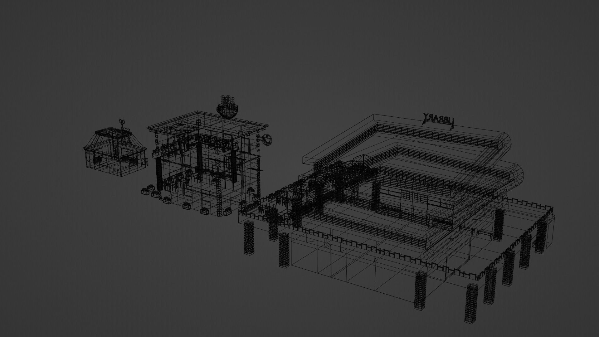 Low Poly Set of Three 3D Model Collection | CGTrader