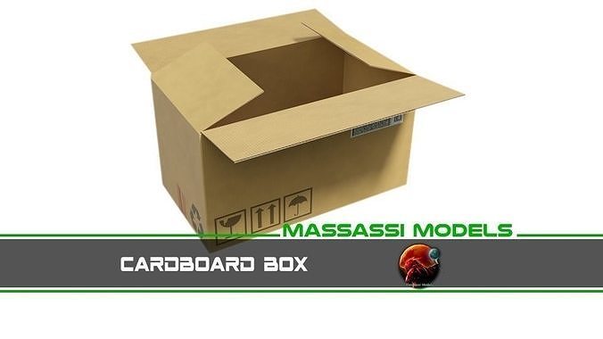 Cardboard box animation 3D model animated rigged | CGTrader