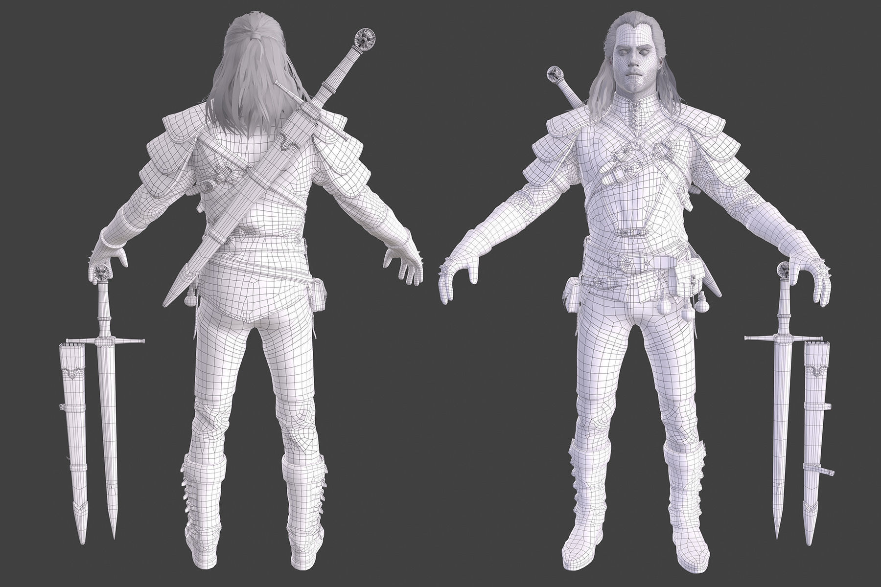 3D model Witcher Full Pack VR / AR / low-poly | CGTrader