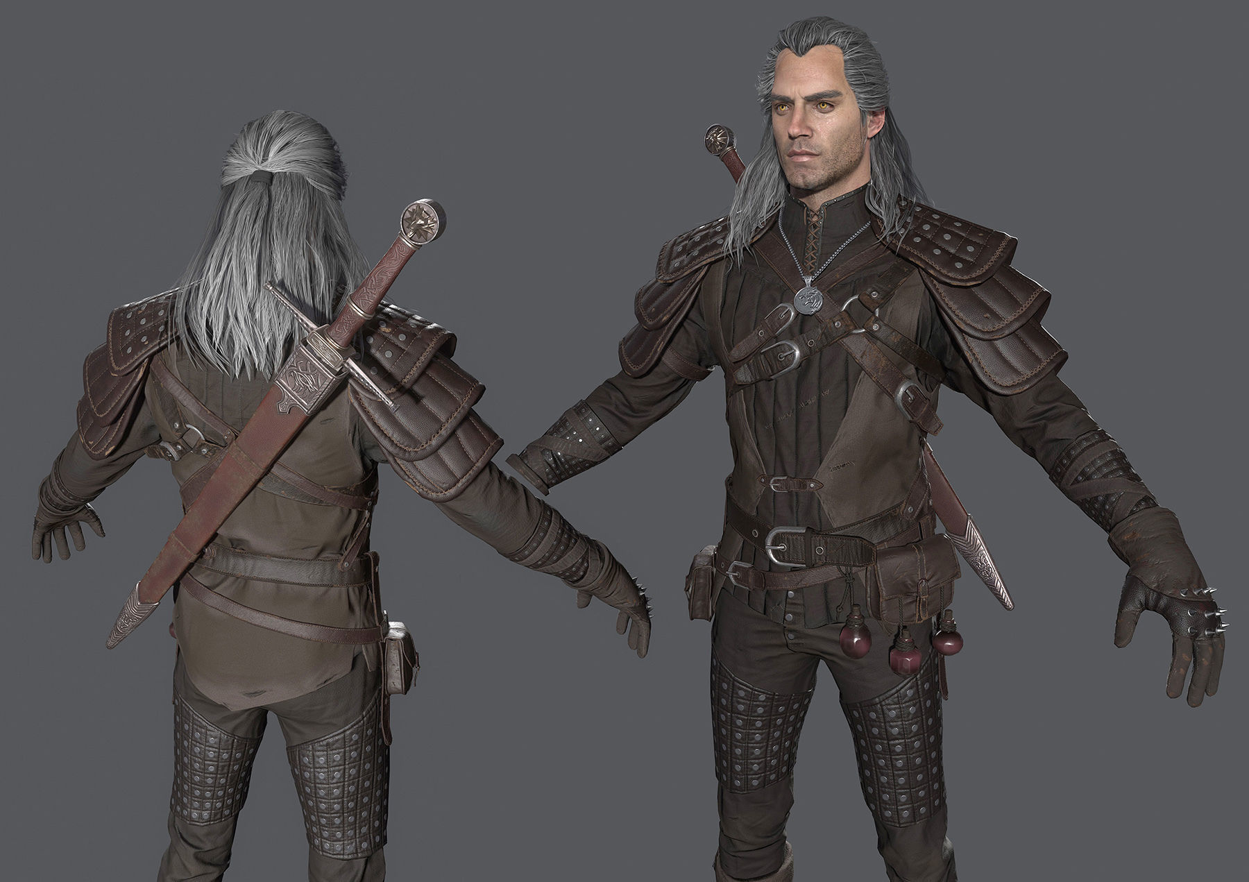 3D model Witcher Full Pack VR / AR / low-poly | CGTrader