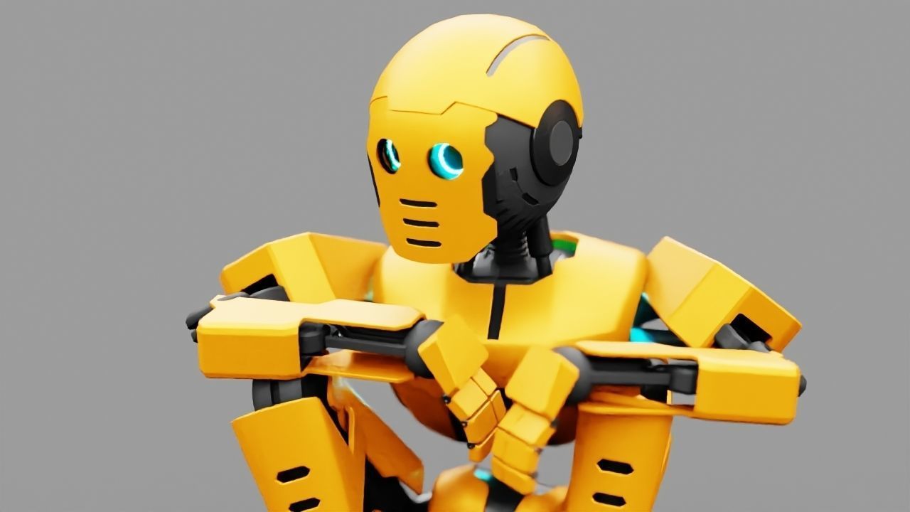 Android V2 rigged character 3D model rigged | CGTrader