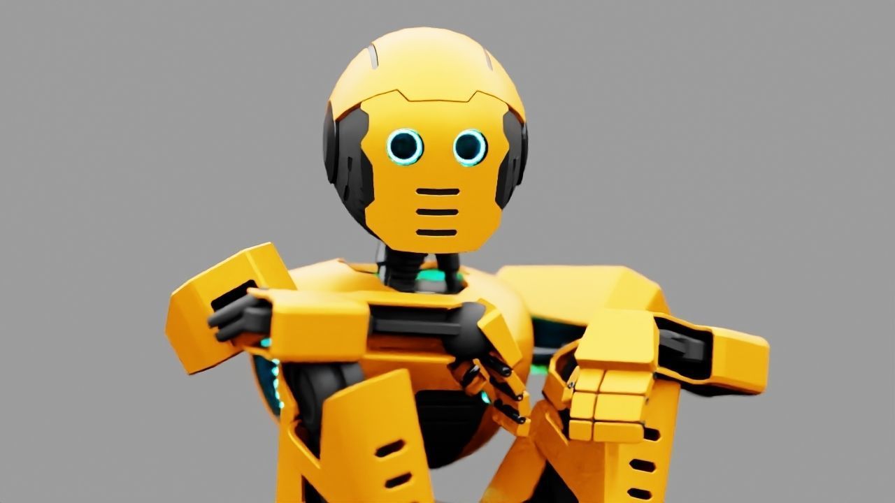 Android V2 rigged character 3D model rigged | CGTrader