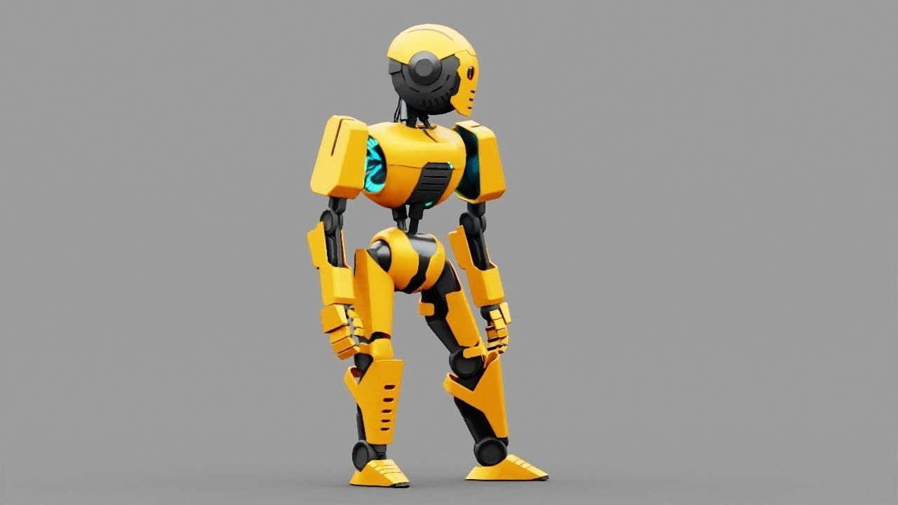 Android V2 rigged character 3D model rigged | CGTrader