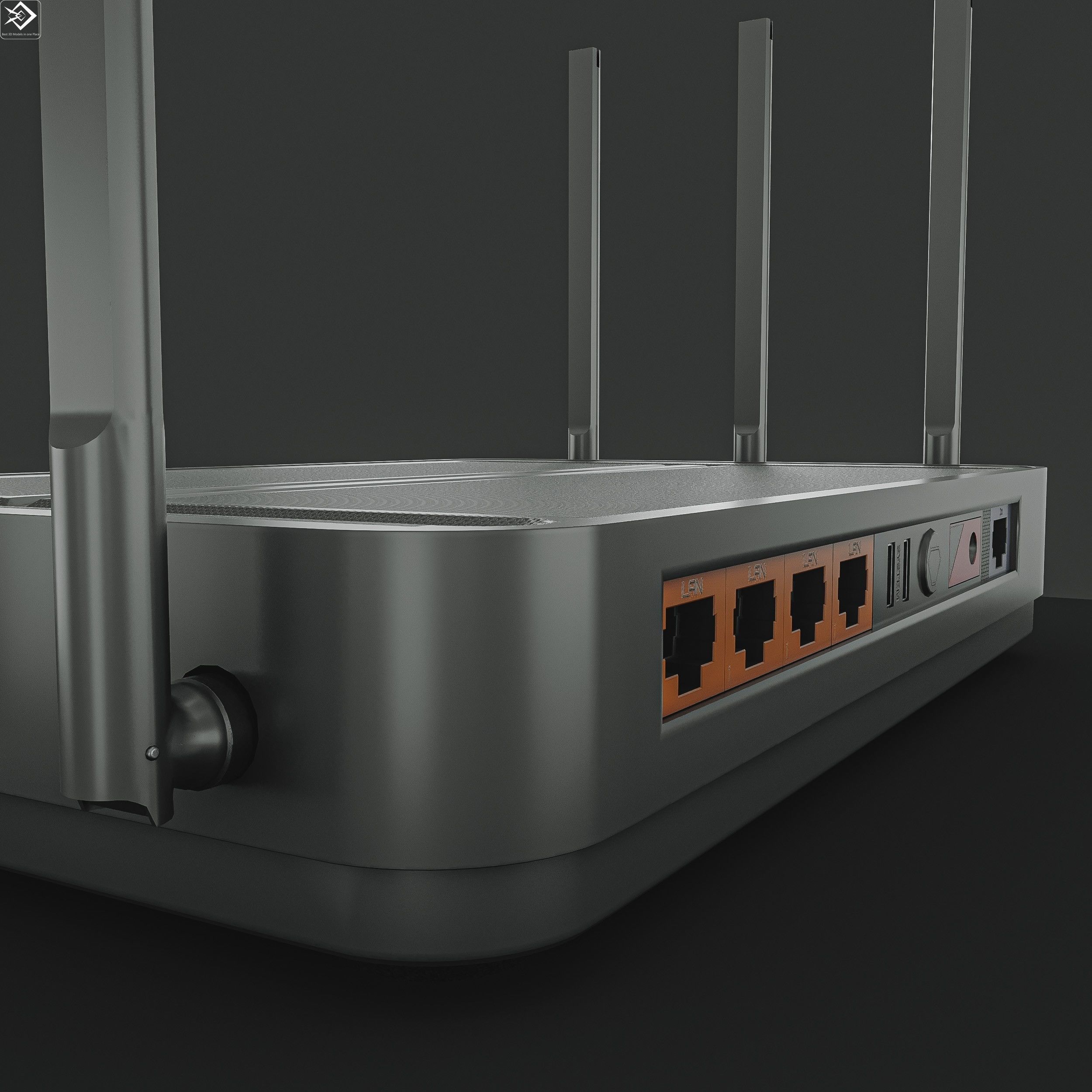 3D model Router PBR 2 Types VR / AR / low-poly | CGTrader