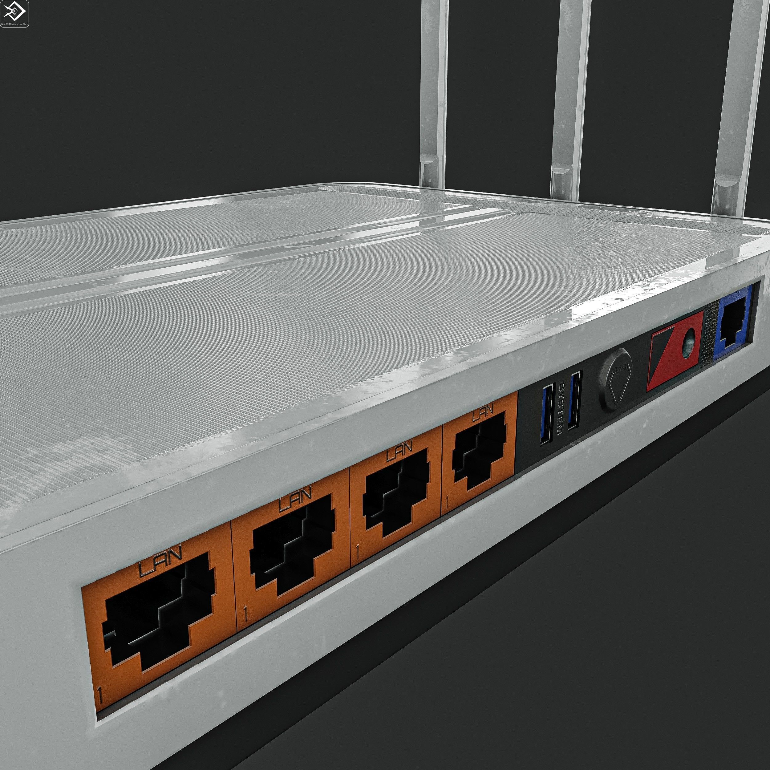 3D model Router PBR 2 Types VR / AR / low-poly | CGTrader