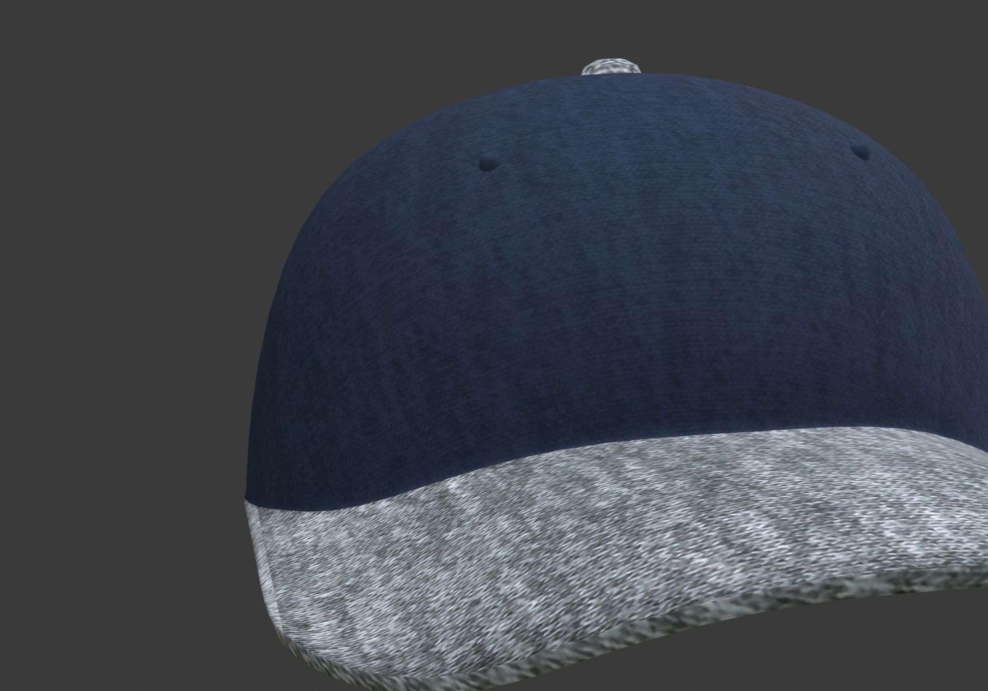 blue-gray cap 3D model | CGTrader