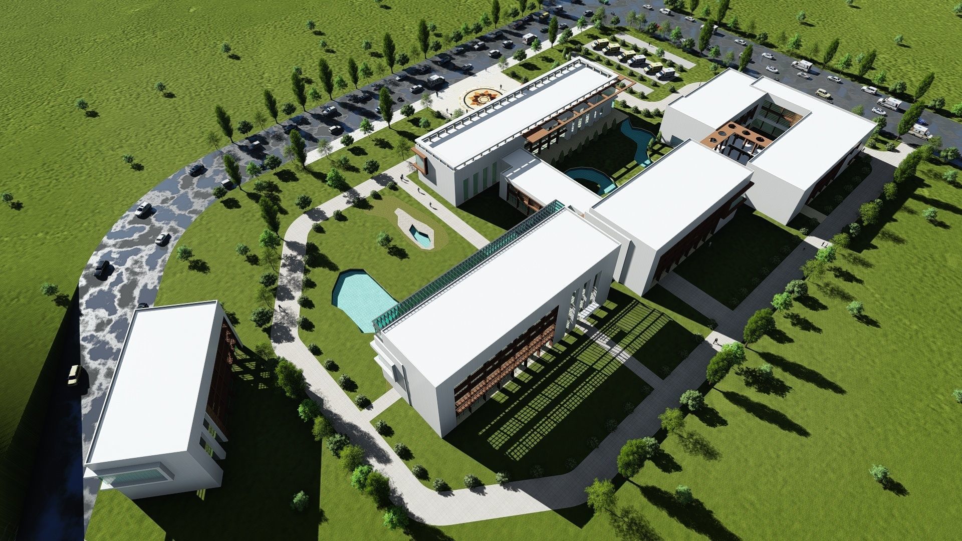 Sketchup Hospital F2 with Render and Lumion file 3D model | CGTrader