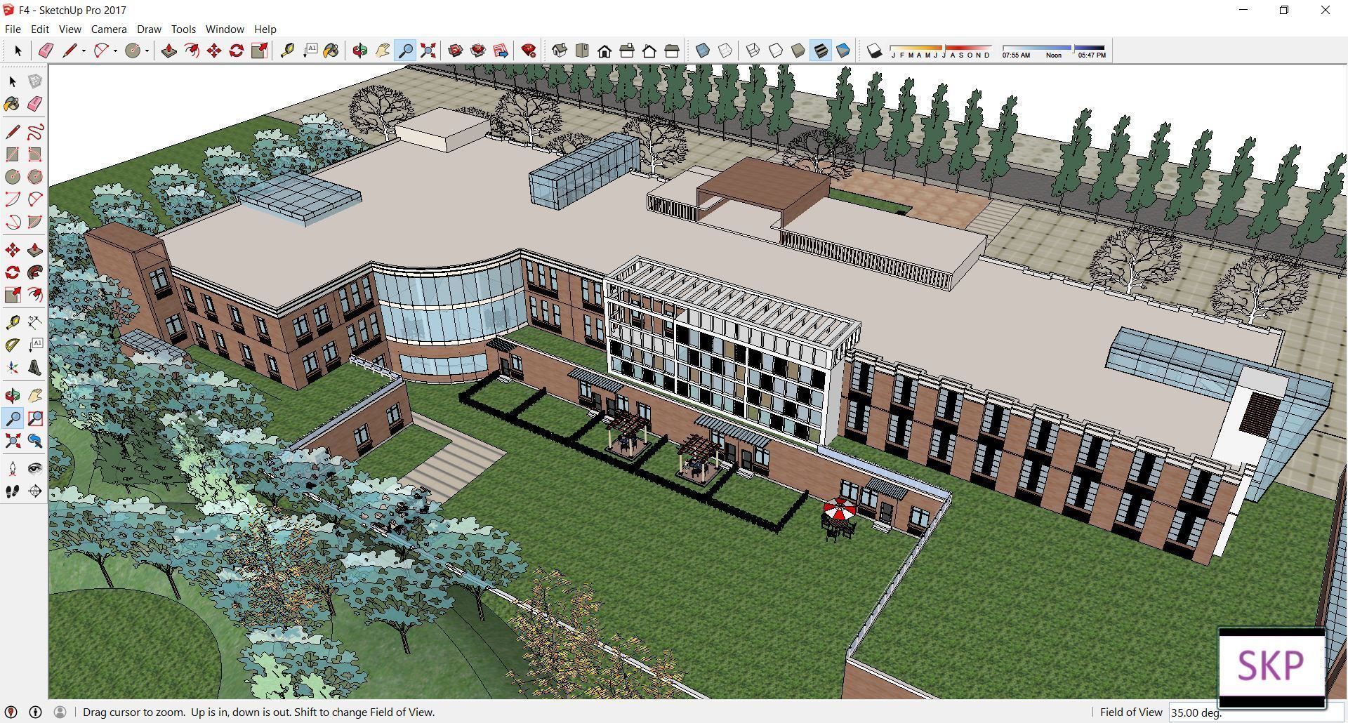 Sketchup Hospital F4 3D model | CGTrader