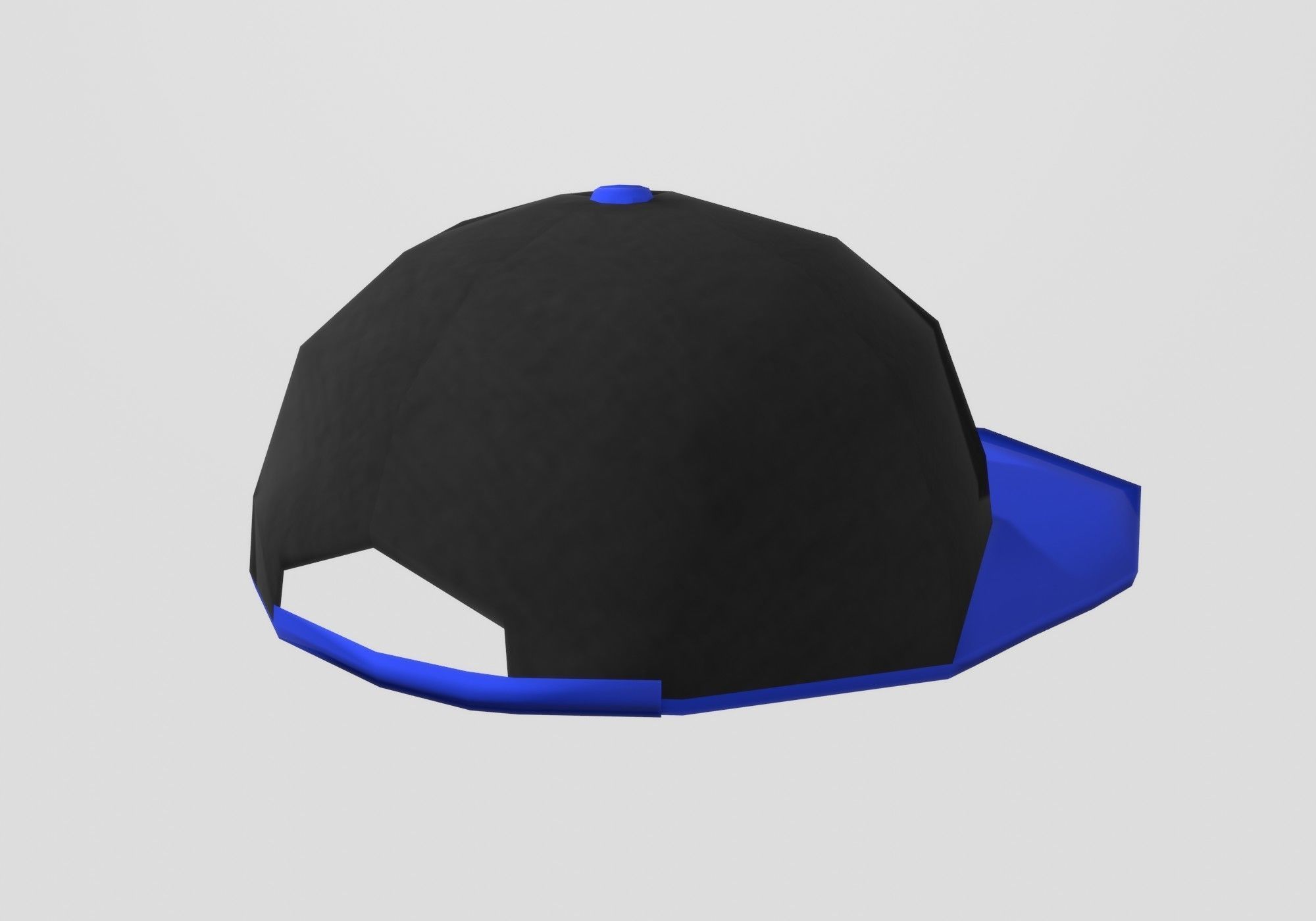 3D model low poly black gamer cap VR / AR / low-poly | CGTrader