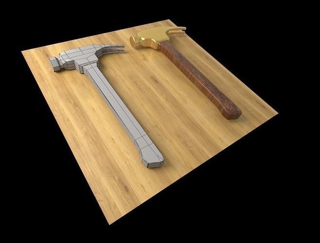 Hummer hammer and chisel 3D model | CGTrader
