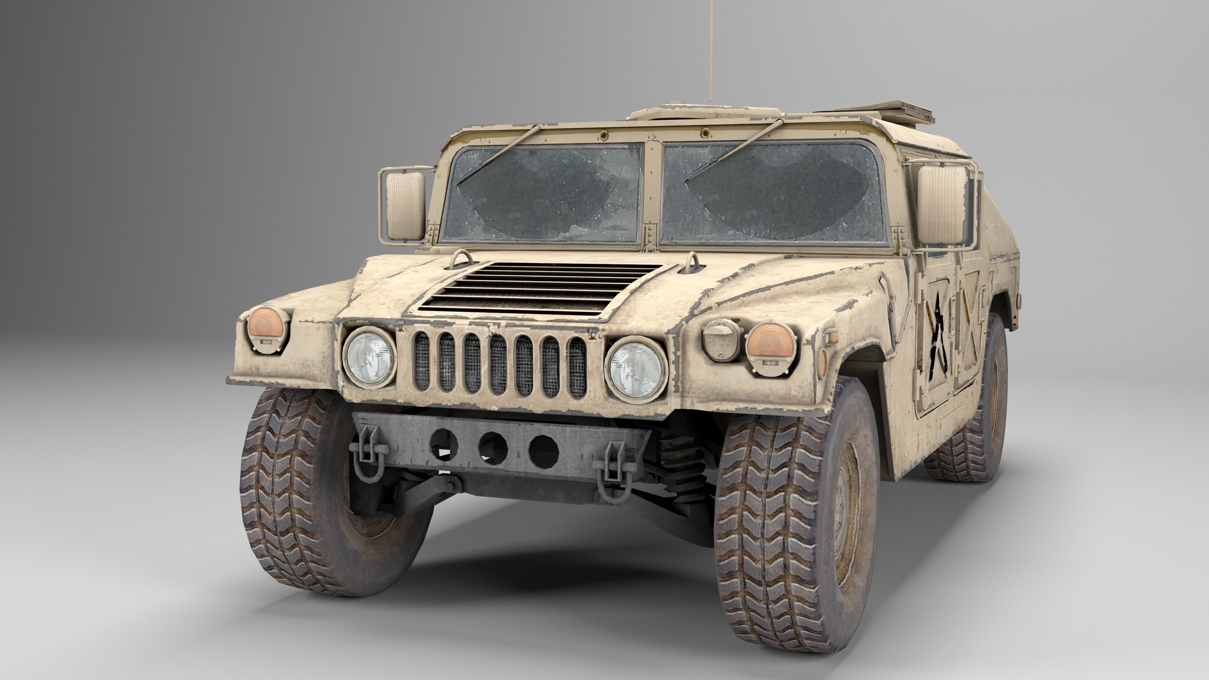 3D model Military Hummer Humvee 3D model VR / AR / low-poly | CGTrader