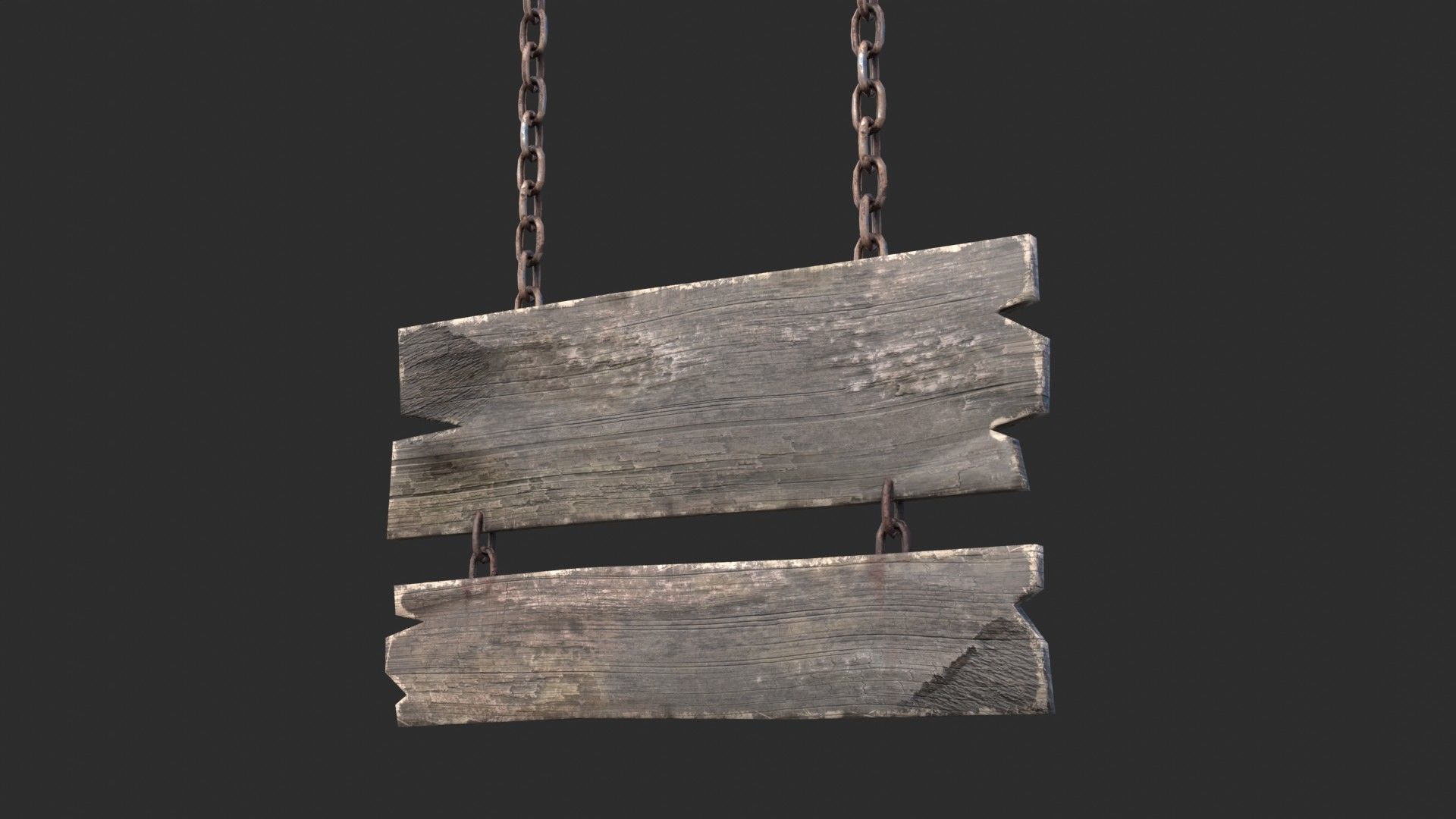 3D model Old Wooden Signs VR / AR / low-poly | CGTrader