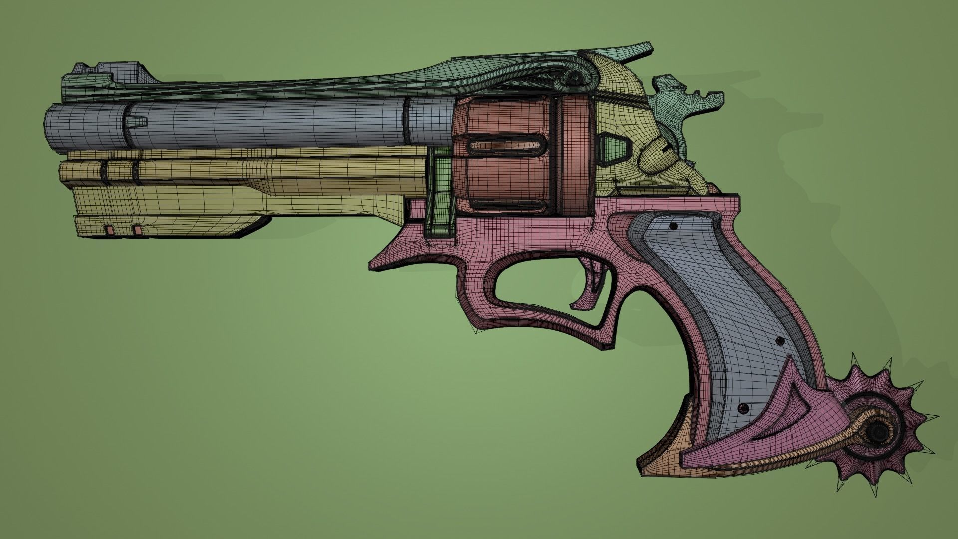 Revolver two revolvers free 3D model | CGTrader