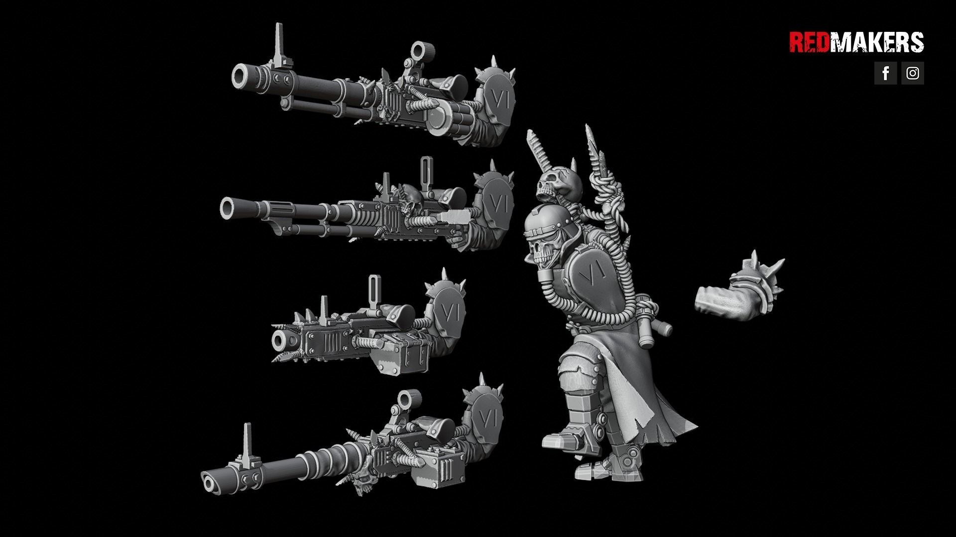 Renegade Death Division - Heavy Support Squad - Heretics 3D model 3D ...