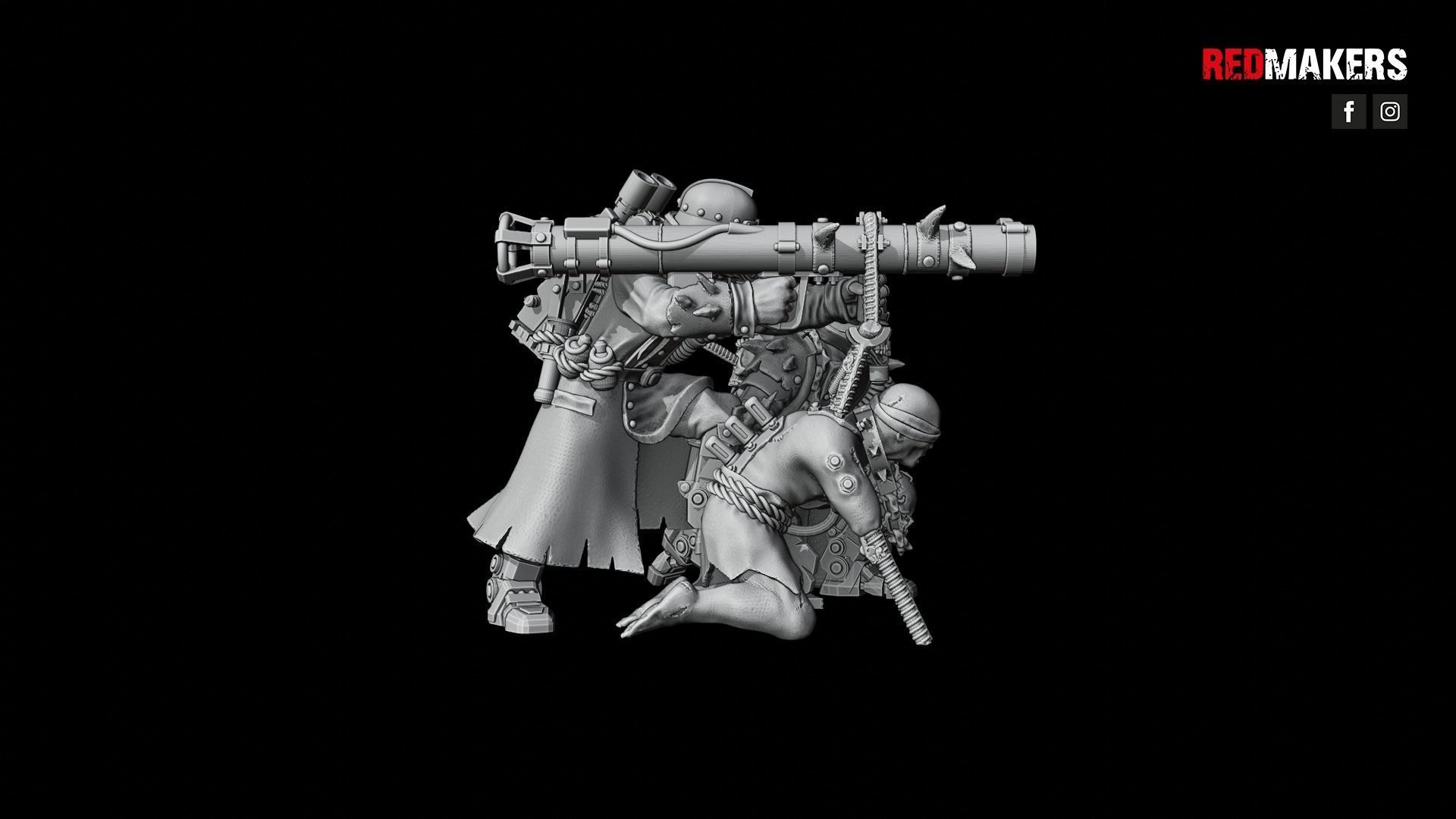 Renegade Death Division - Heavy Support Squad - Heretics 3D model 3D ...