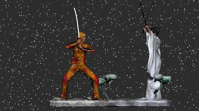 Kill Bill Diorama 3D model 3D printable | CGTrader