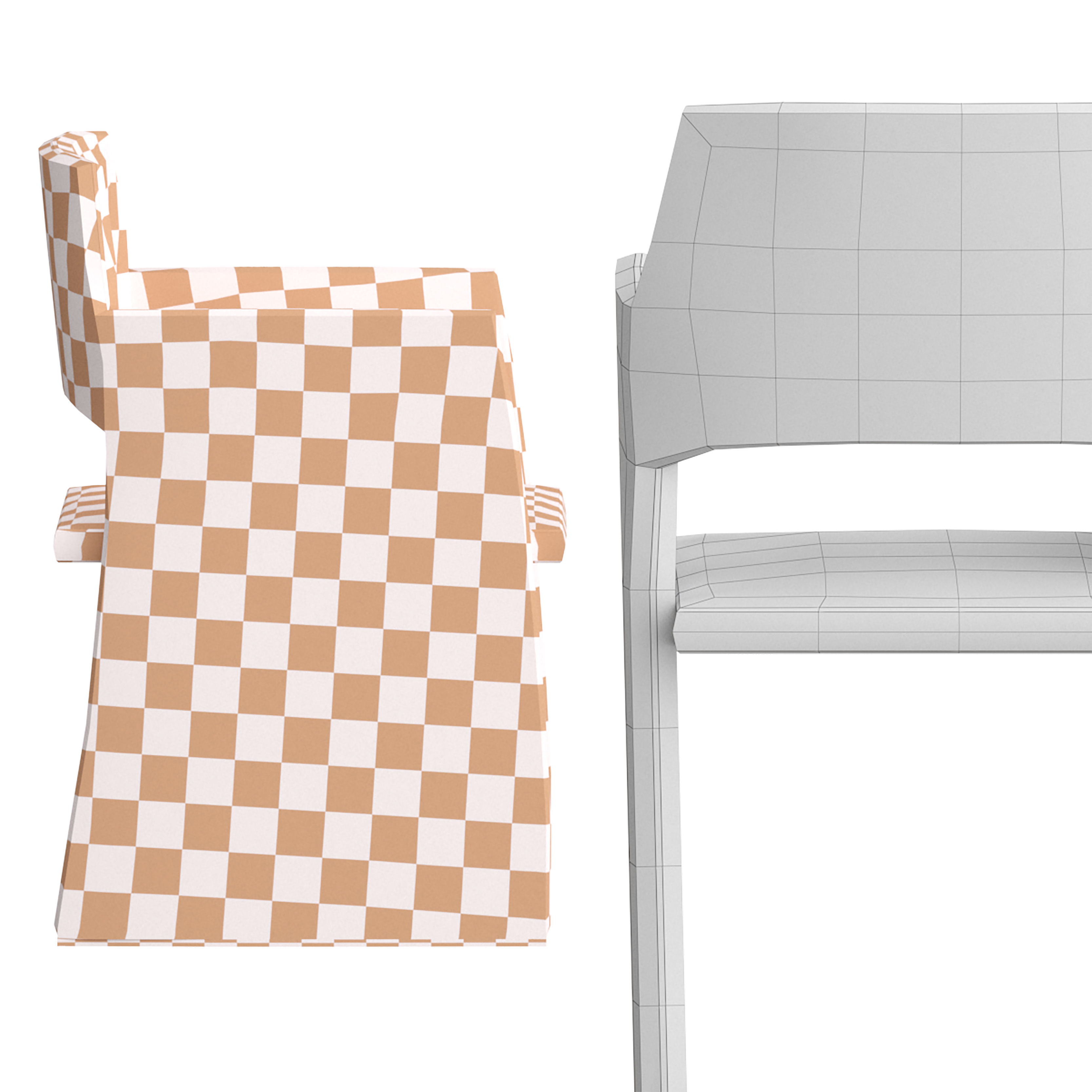 ECHO Chair with armrests 3D model | CGTrader