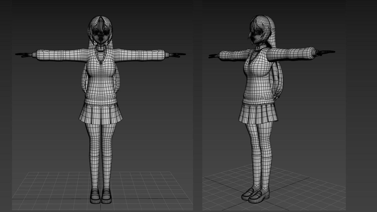Shikimori san VRChat avatar 3D model rigged | CGTrader
