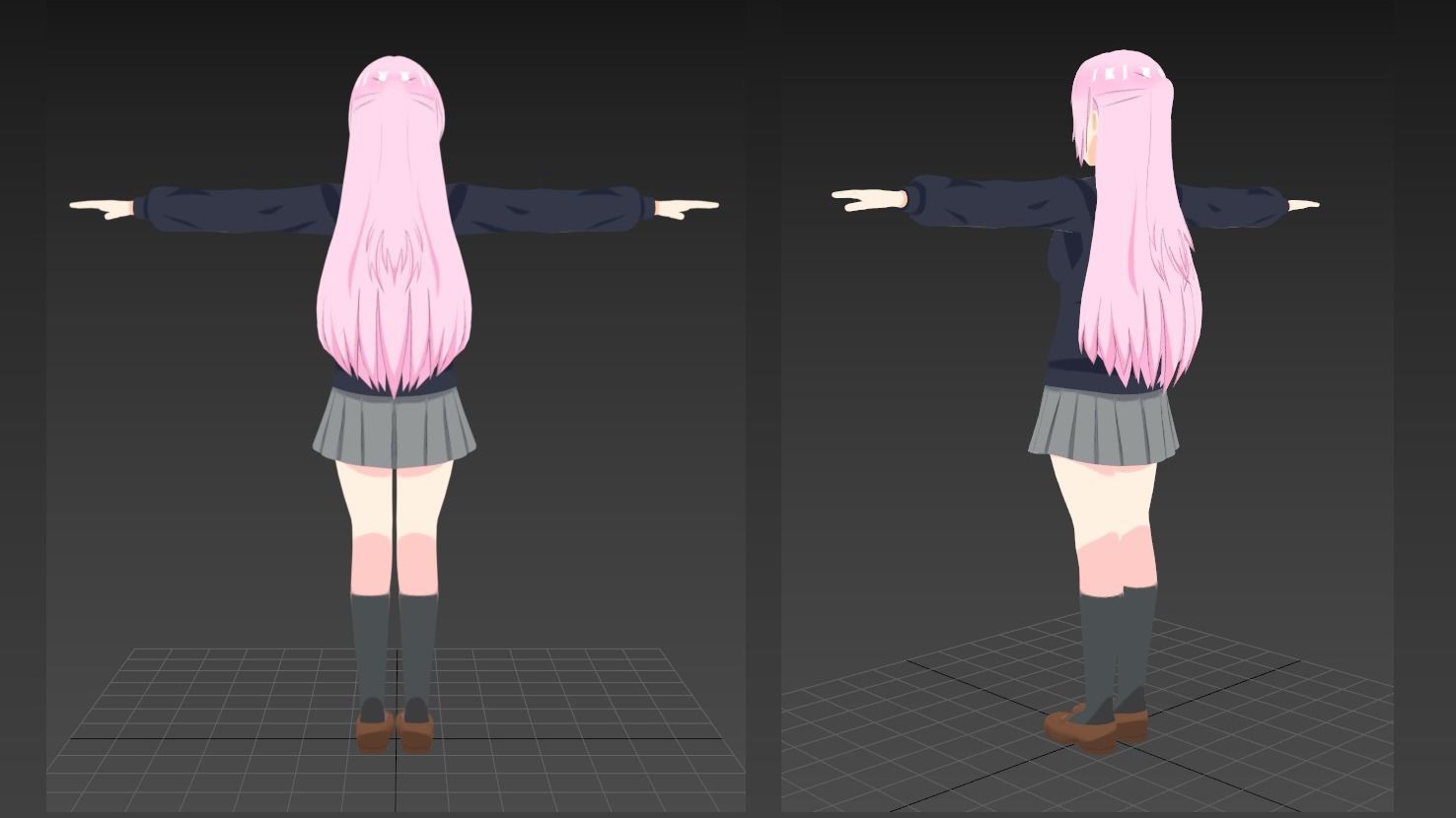 Shikimori san VRChat avatar 3D model rigged | CGTrader