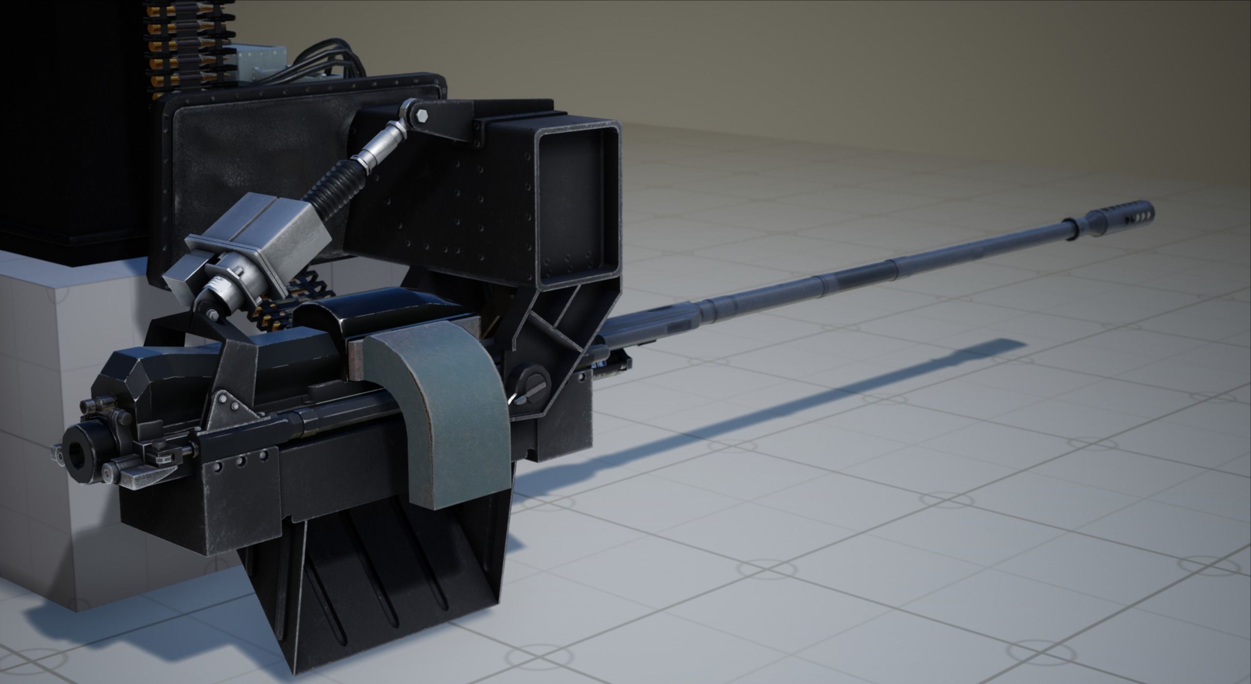 3D model Autocannon for a Helicopter VR / AR / low-poly | CGTrader