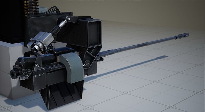 3D model Autocannon for a Helicopter VR / AR / low-poly | CGTrader