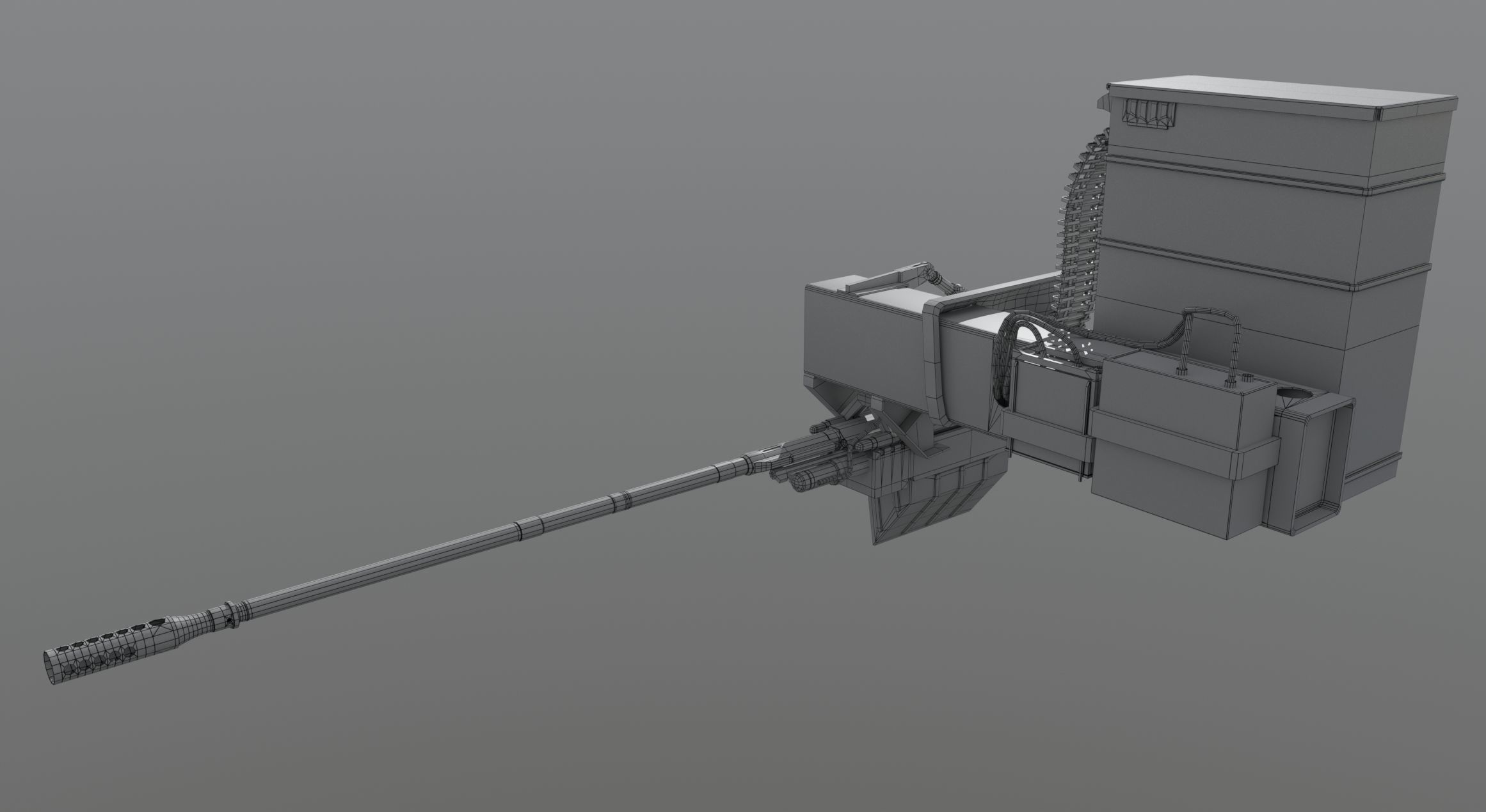 3D model Autocannon for a Helicopter VR / AR / low-poly | CGTrader