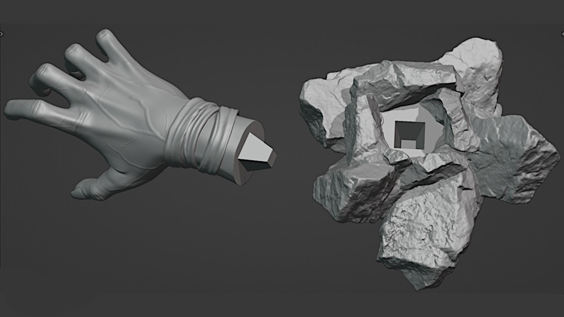 Creature Hand 3D model 3D printable | CGTrader