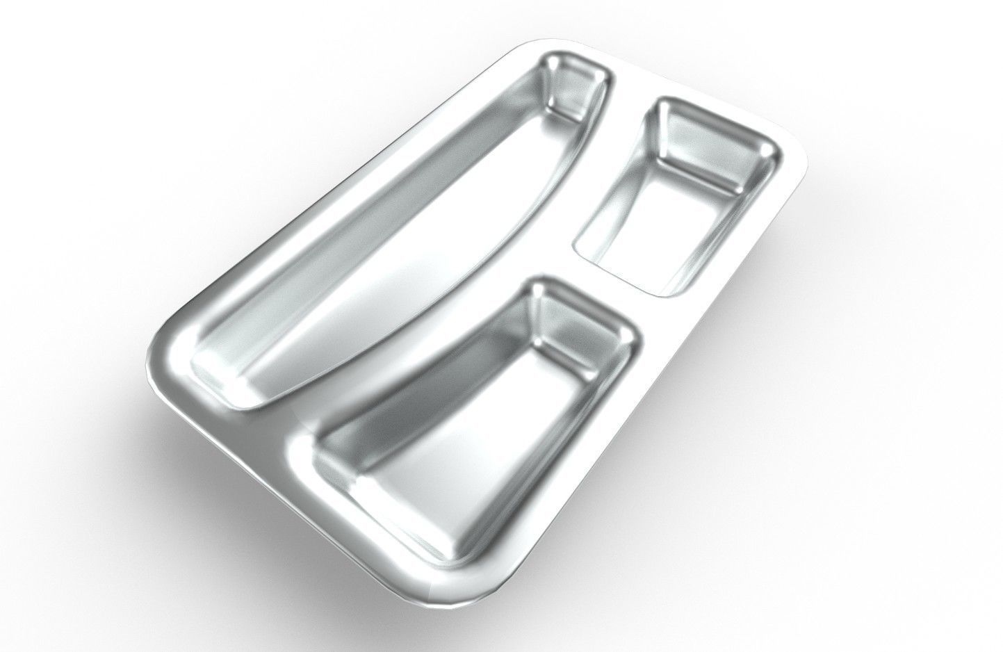 3D model Divided Plate M02 - with STL VR / AR / low-poly | CGTrader