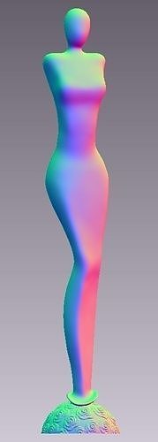 Dress Statue 3D model 3D printable | CGTrader