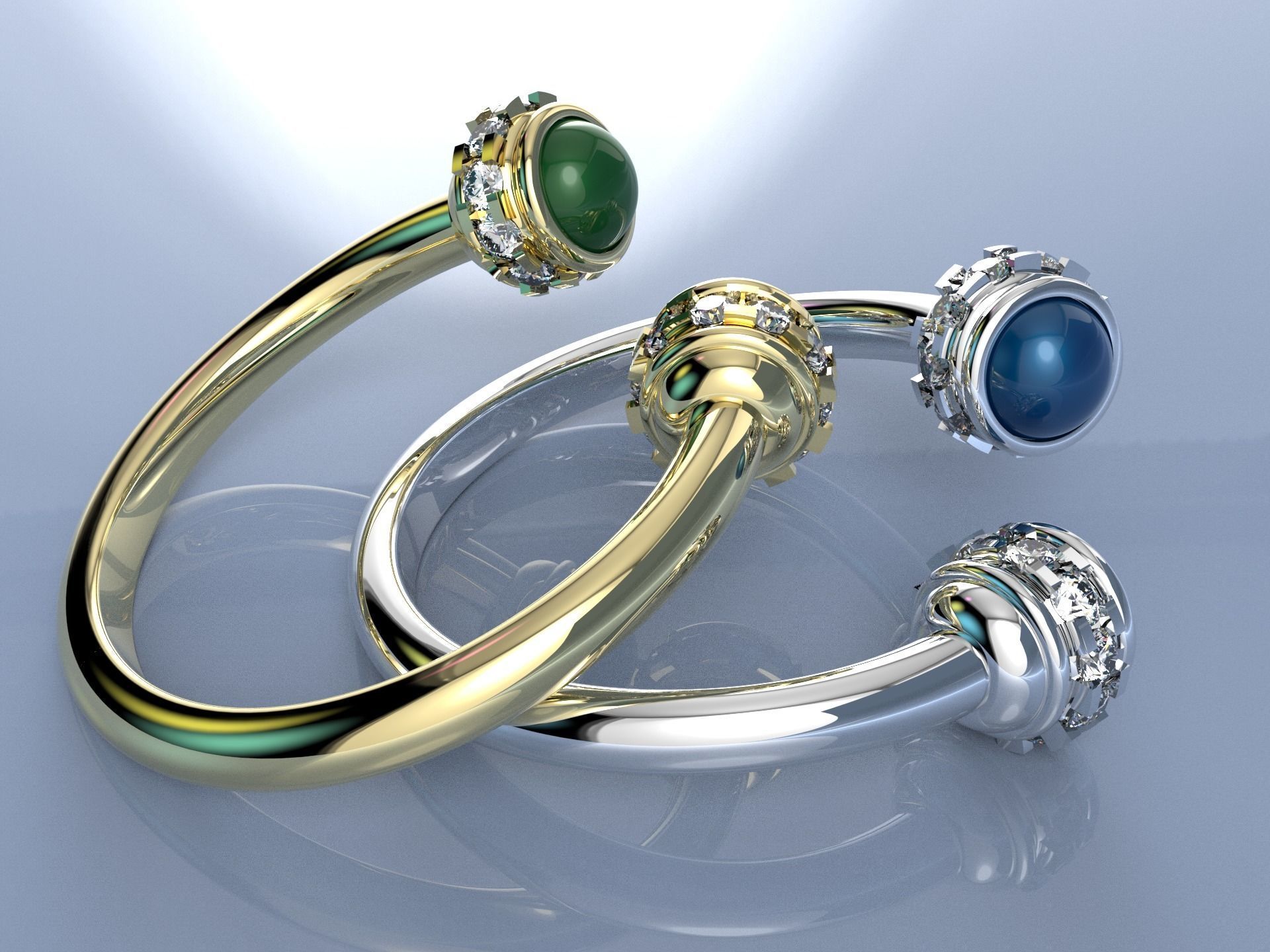 Rotatable Ring 3D model 3D printable | CGTrader