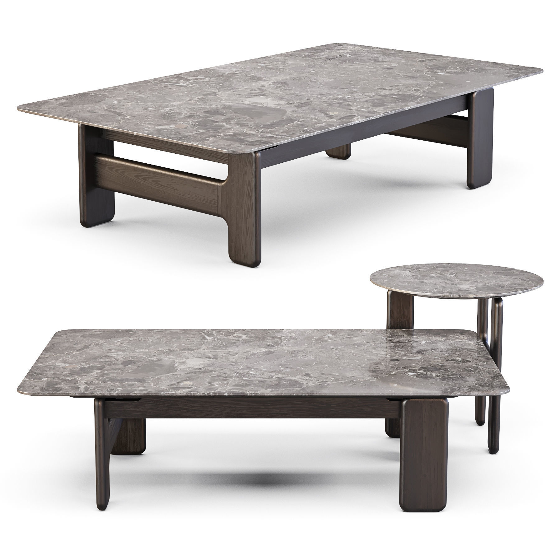 HC28 Cosmo Fugue - Coffee and Side Tables 3D model | CGTrader