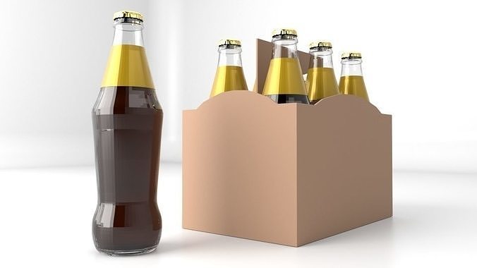 3D model Beverage Branding Package No5 6Pack VR / AR / low-poly | CGTrader