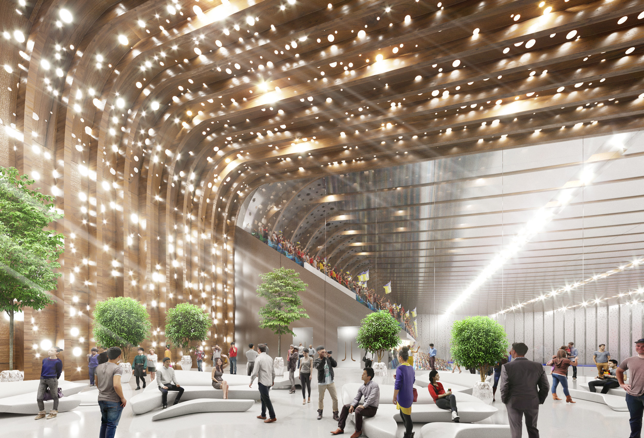 Futuristic Stadium 3d model 3D model | CGTrader