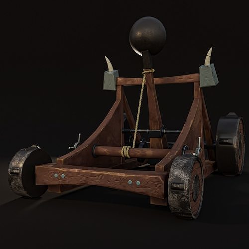 Stylized catapult free VR / AR / low-poly 3D model | CGTrader