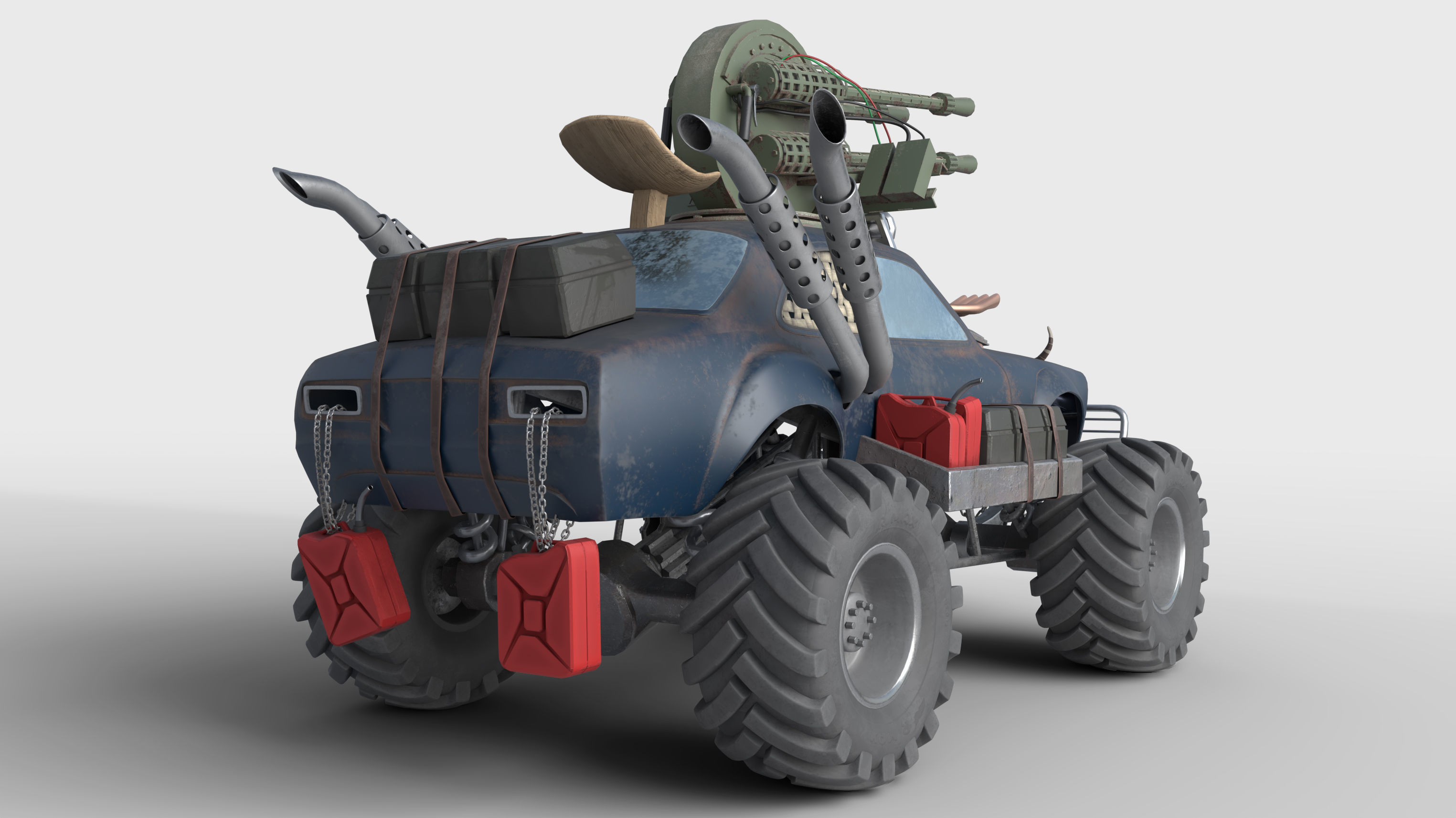 Monster car 3D model rigged | CGTrader