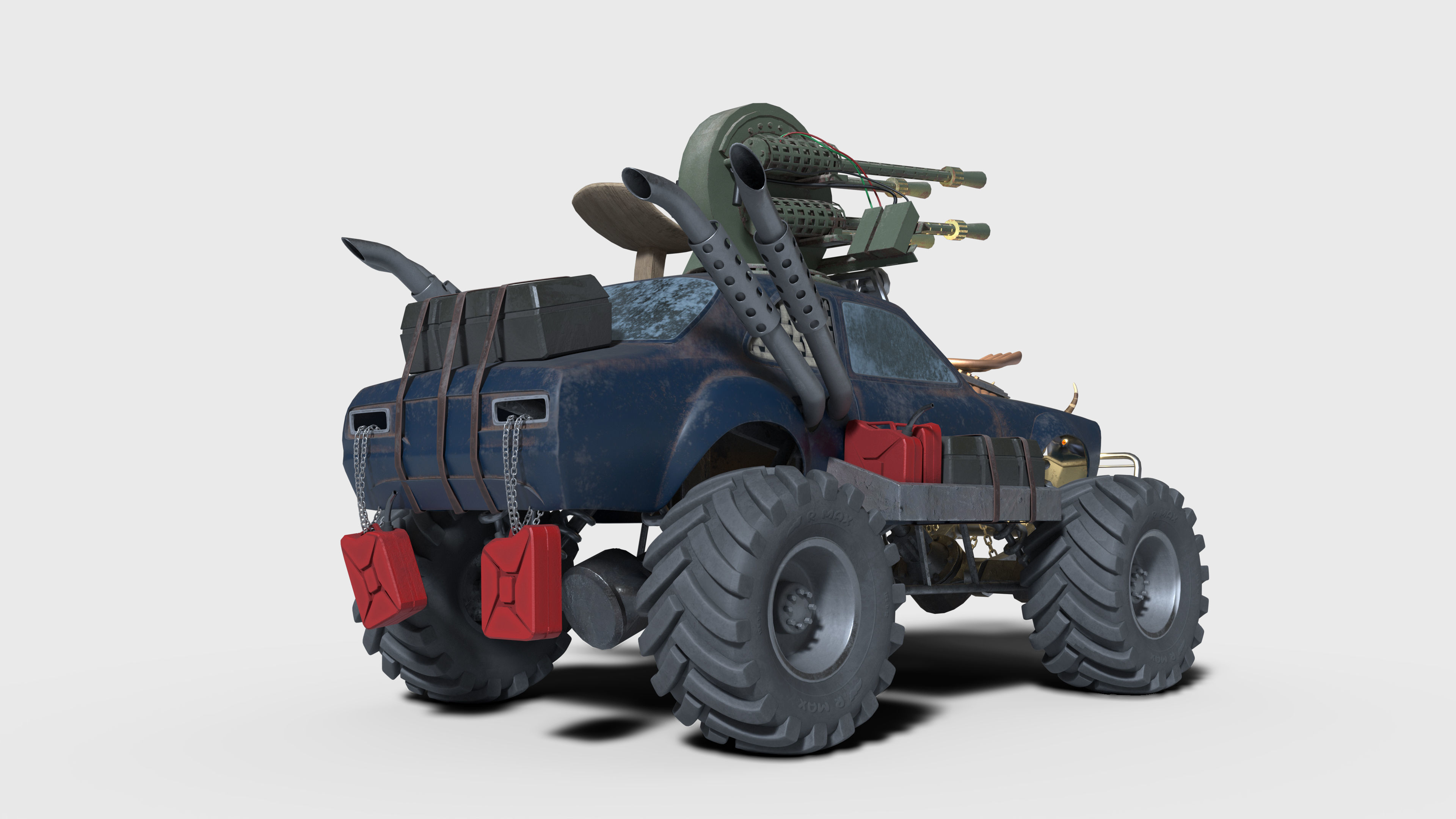 Monster car 3D model rigged | CGTrader